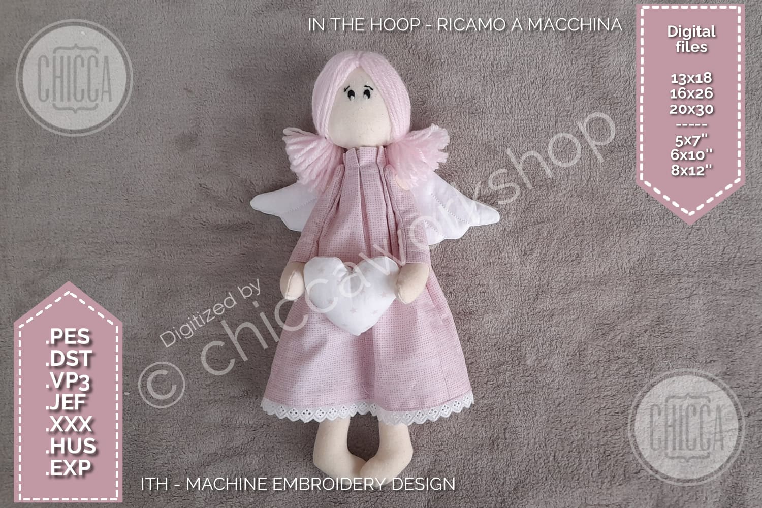 ITH - Angel Doll - Ricamo a macchina con tutorial